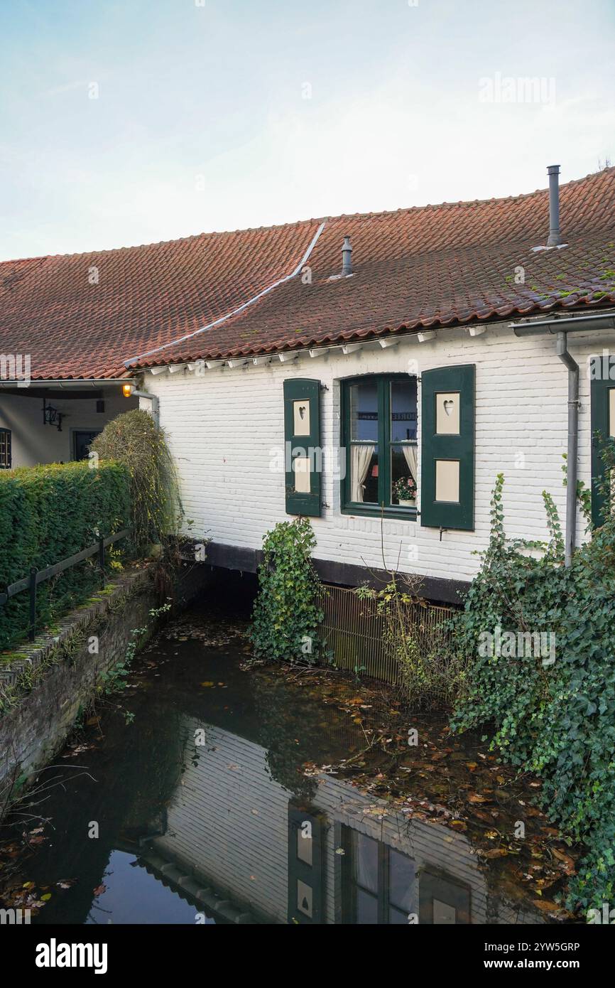Typical Old dutch farmhouses, Munstergeleen, Limburg, Netherlands Stock ...