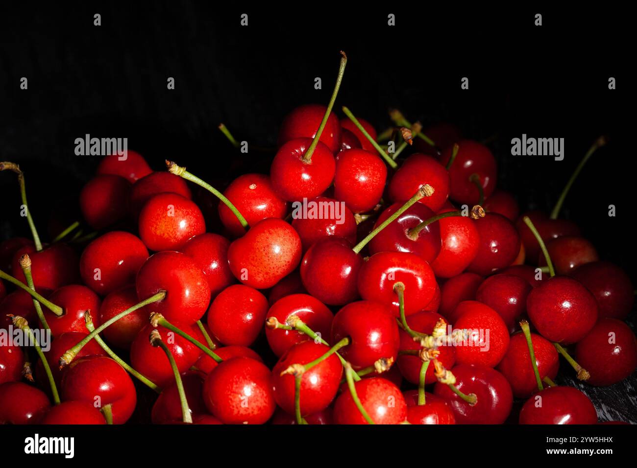 Red black cherries on hi-res stock photography and images - Alamy