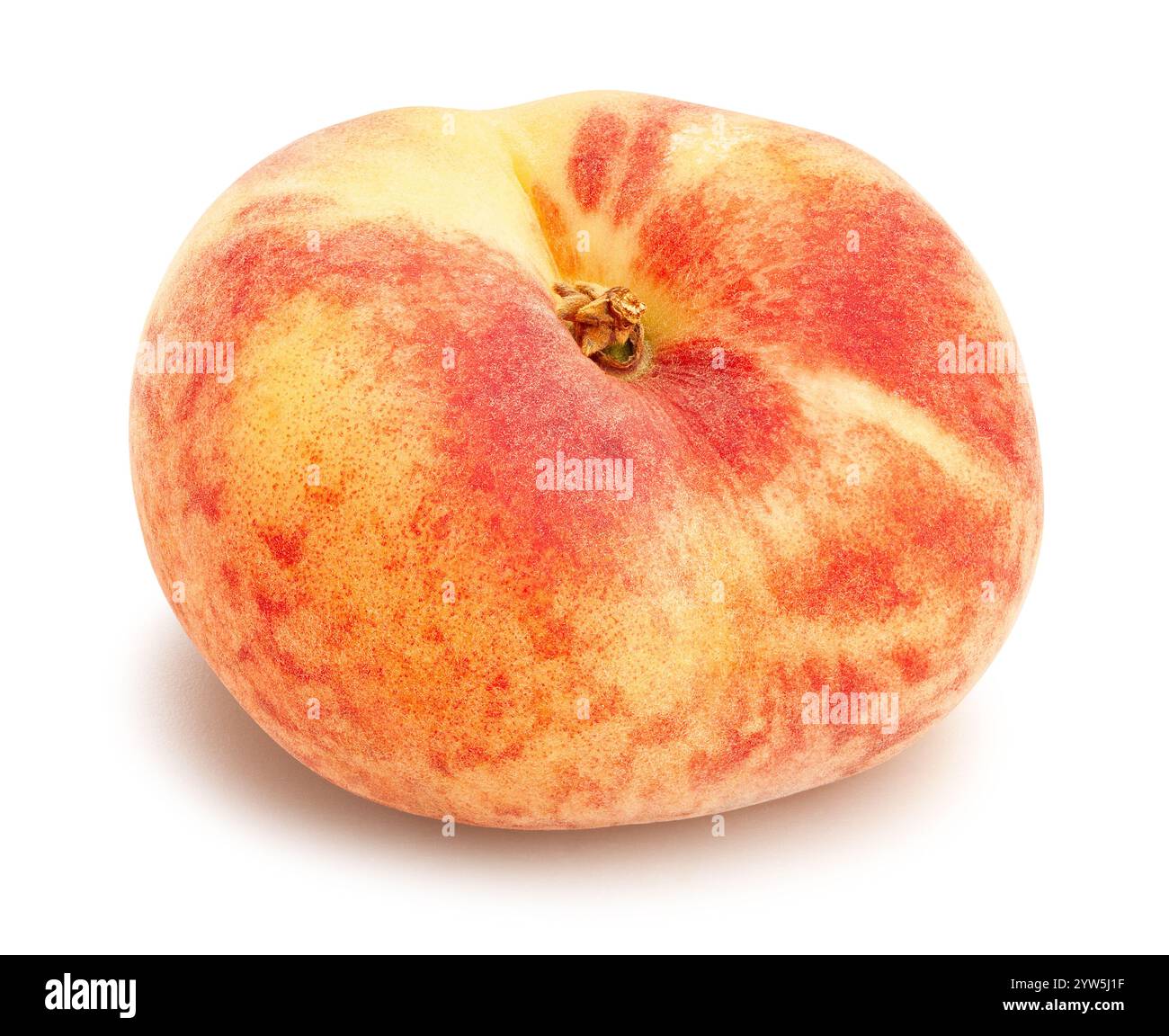 flat peach path isolated on white Stock Photo - Alamy