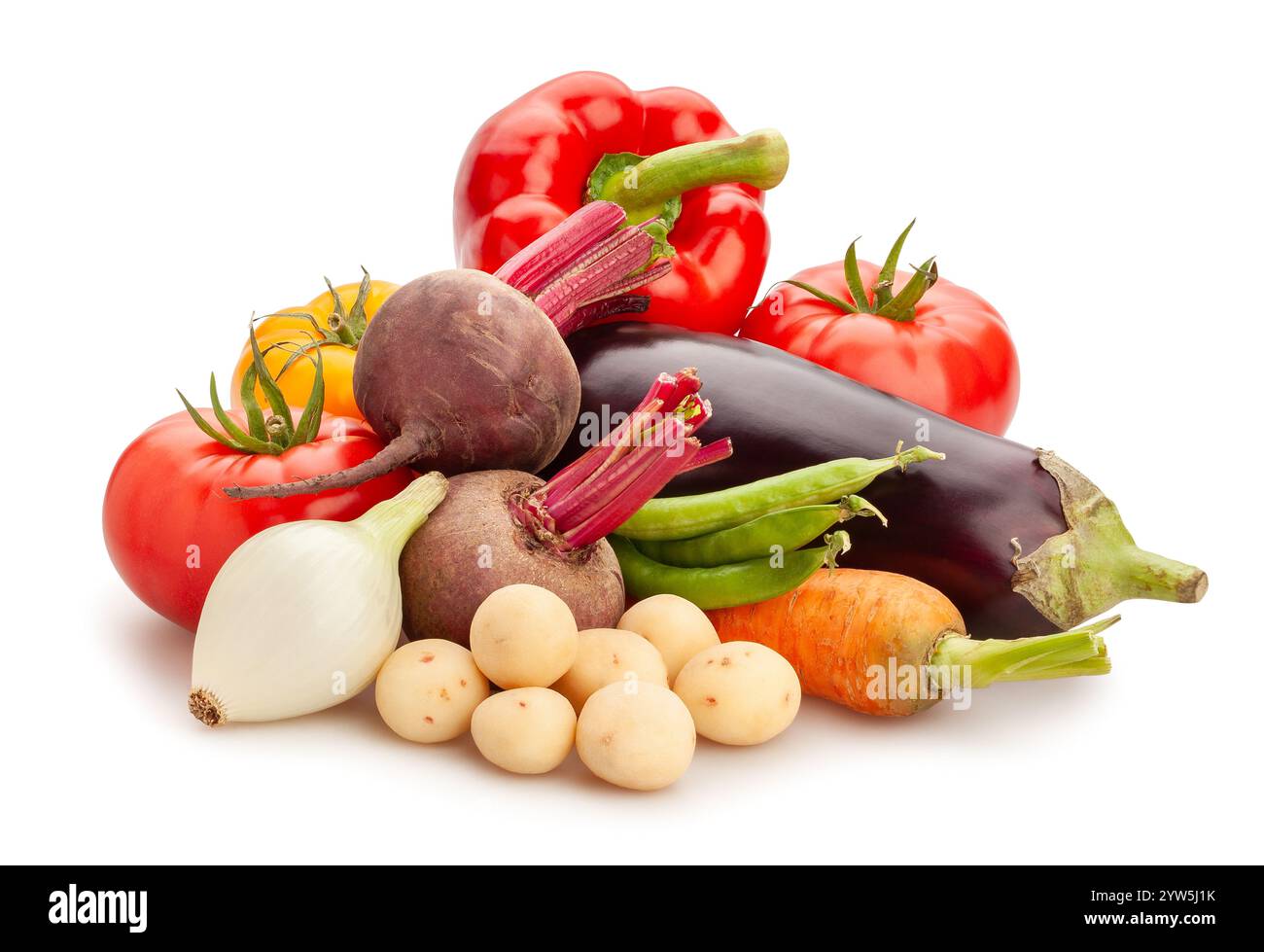 vegetable mix path isolated on white Stock Photo - Alamy