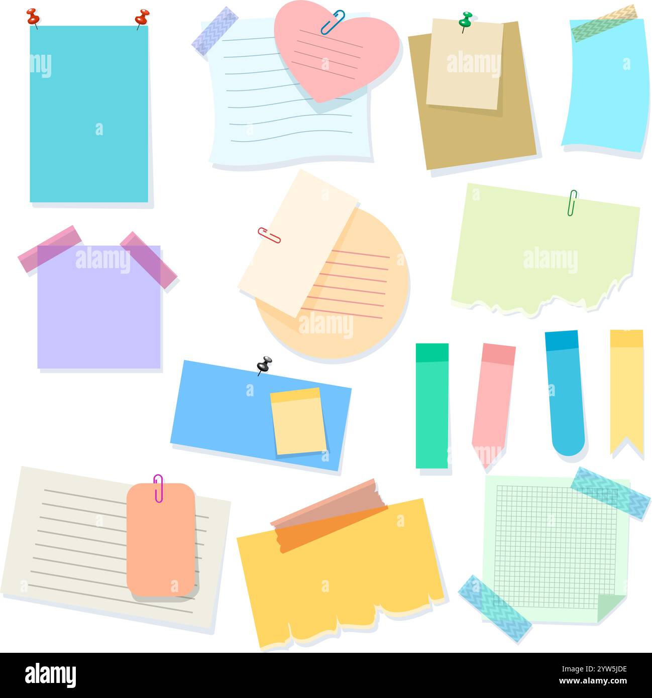 Cartoon reminder notes Cut Out Stock Images & Pictures - Alamy