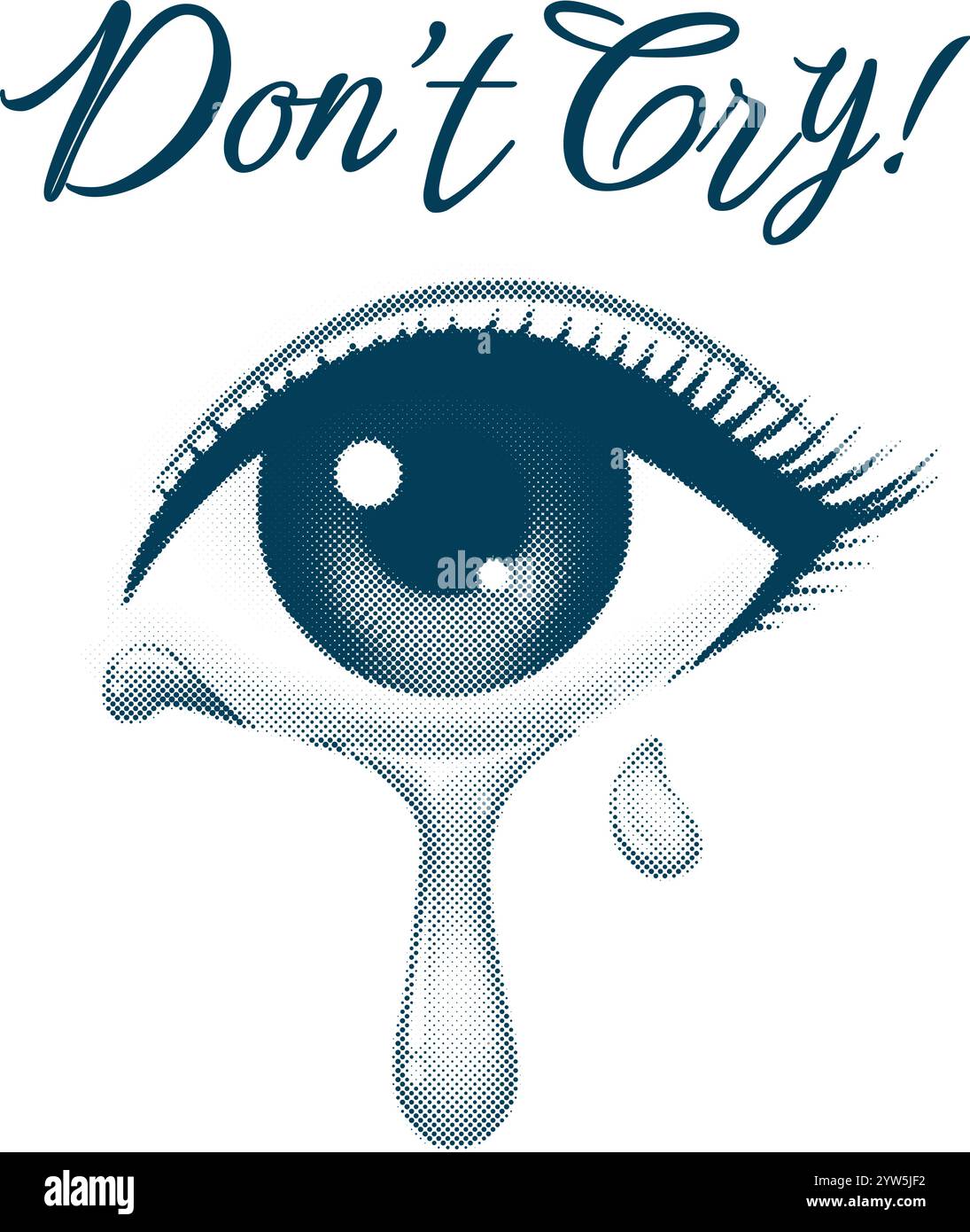 Eye teardrop woman Cut Out Stock Images & Pictures - Alamy