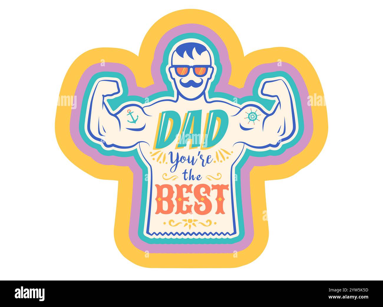 Best dad vector icon hi-res stock photography and images - Alamy