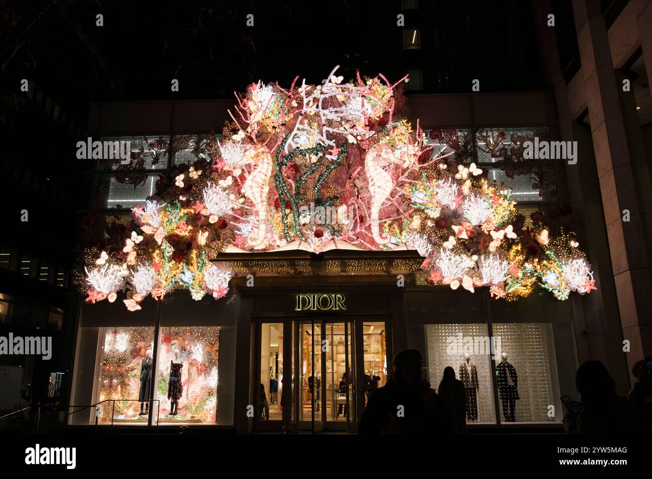 NEW YORK CITY/USA December 04 2024:Exterior of Fifth Avenue Dior store ...