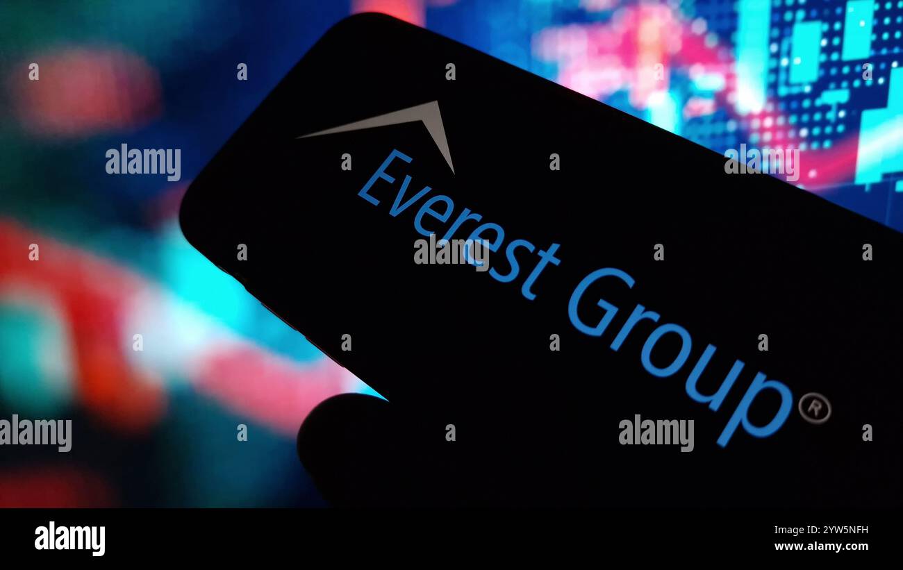 Konskie, Poland - December 08, 2024: Everest Group company logo ...