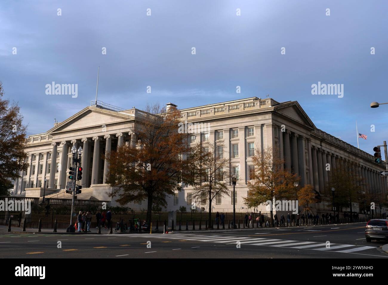 The U.S. Department of the Treasury building is seen in Washington ...
