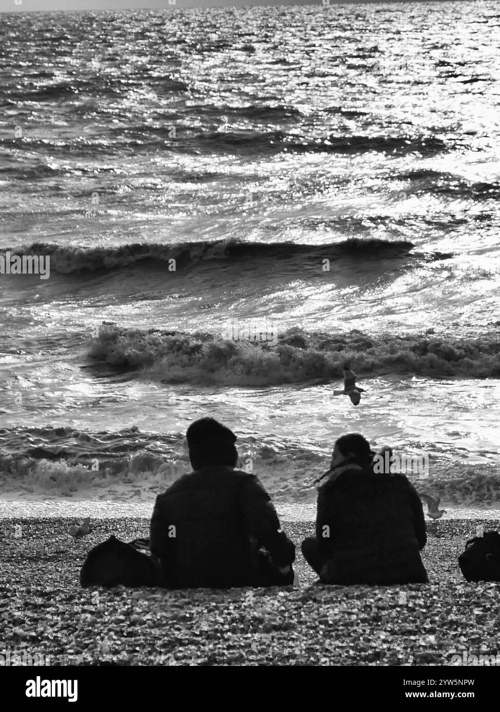 Storm Bert causing stormy weather on the south coast at Brighton Stock ...