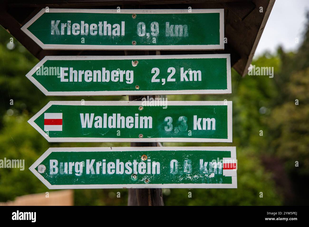Wanderwege holzschilder hi-res stock photography and images - Alamy