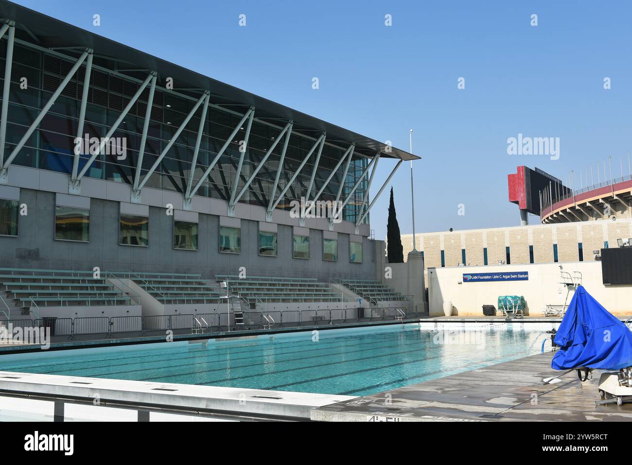 LOS ANGELES, CALIFORNIA - 4 DEC 2024: The John Argue Swim Stadium in ...