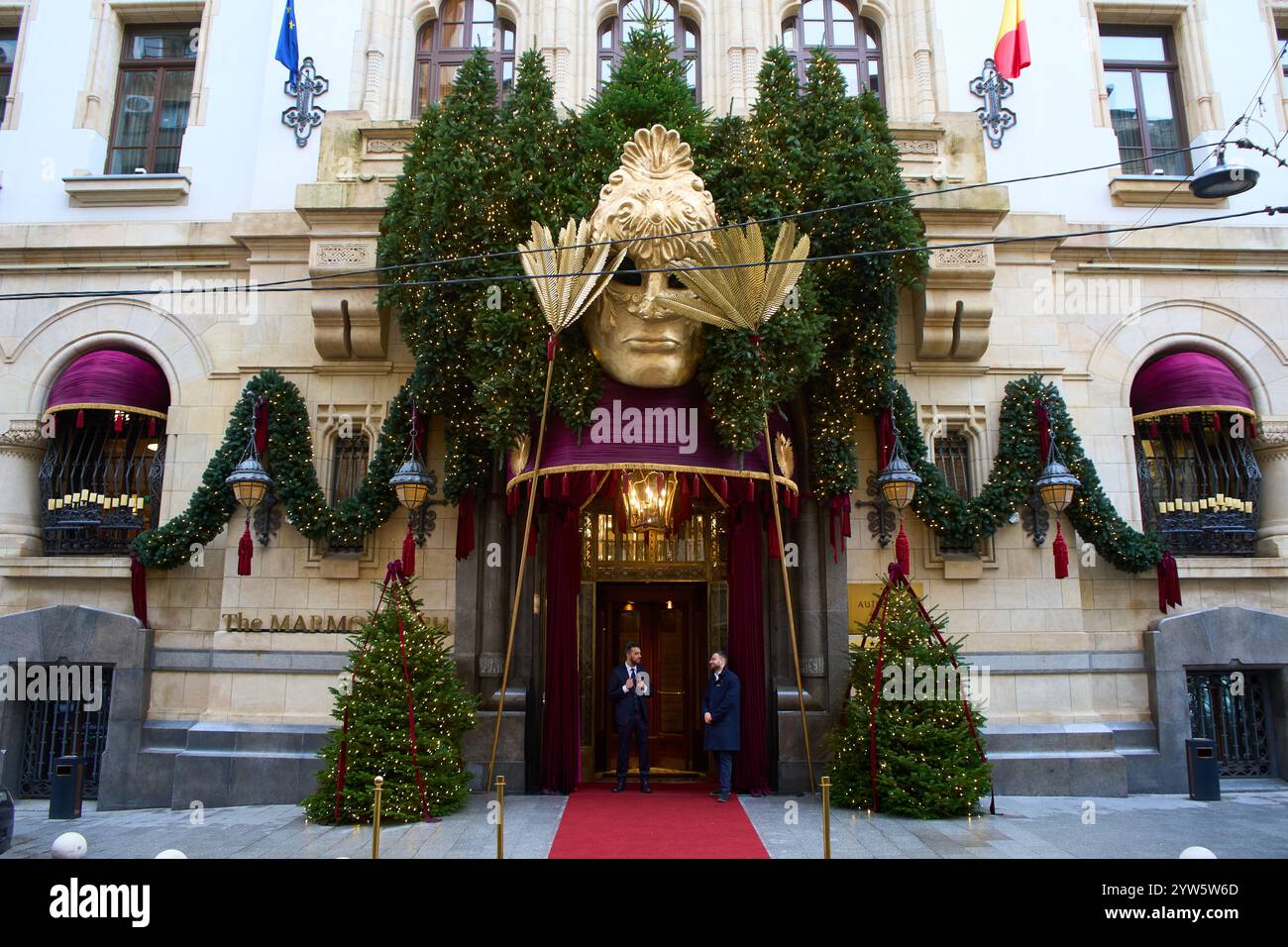 Bucharest, Romania. 9th Dec, 2024: Christmas decorations at the ...