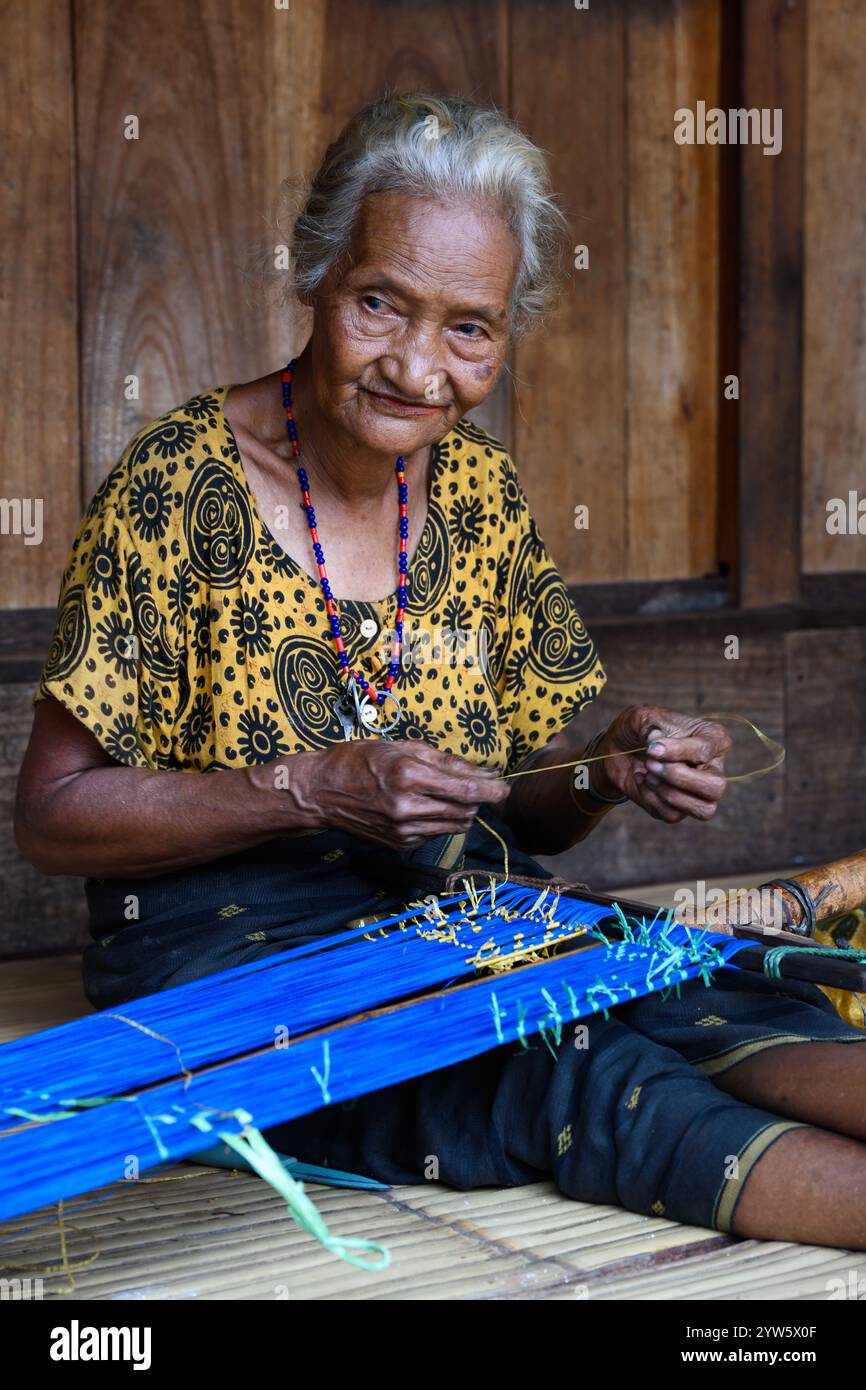 Bena Traditional Village, Flores, Indonesia - October 31 2024: Elderly ...