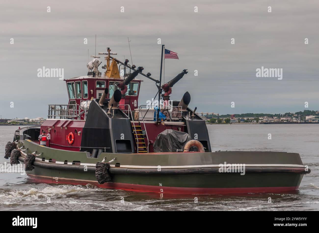 Tugboat Underway, Baltimore Harbor, MD USA Stock Photo - Alamy