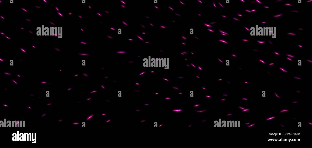Pink flame sparks, fire with flying cinder, abstract glowing embers ...