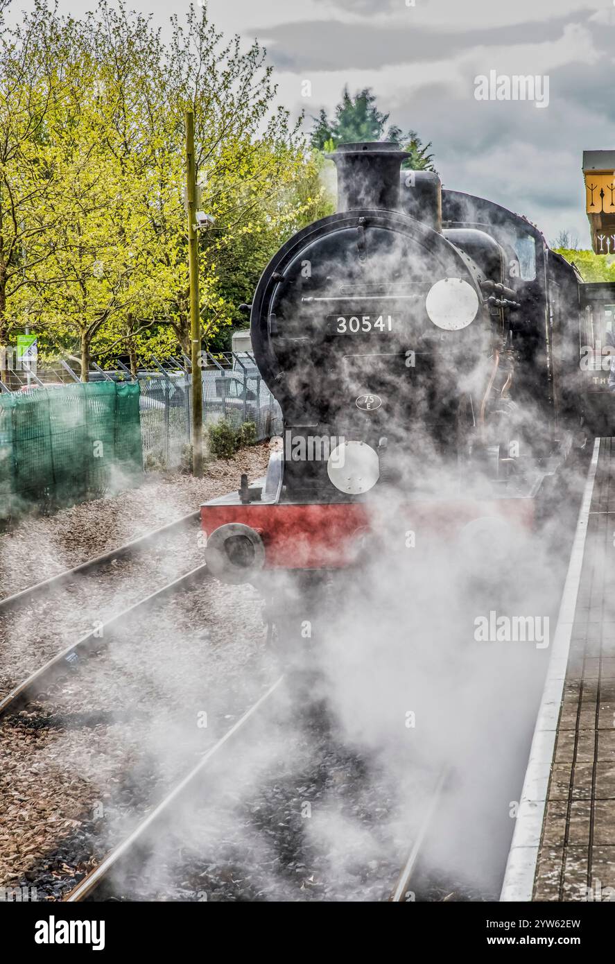 The image is of the Class 4F 0-6-0 30541 steam train locomotive at ...