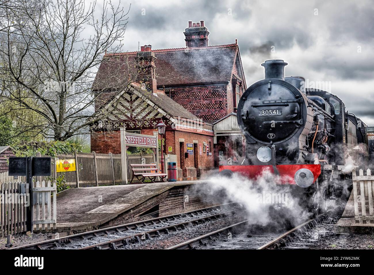 The image is of the Class 4F 0-6-0 30541 steam train locomotive at ...