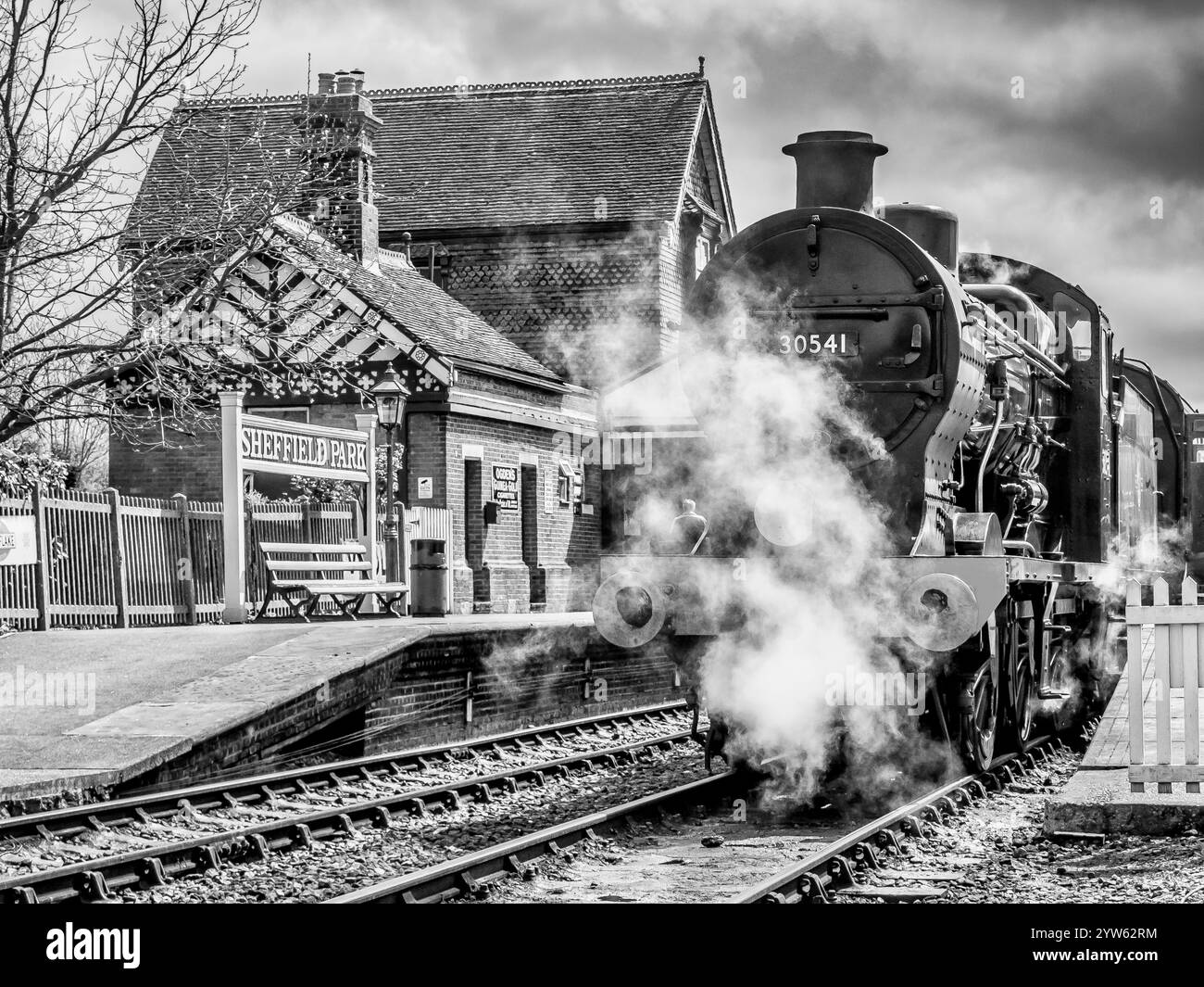 The image is of the Class 4F 0-6-0 30541 steam train locomotive at ...