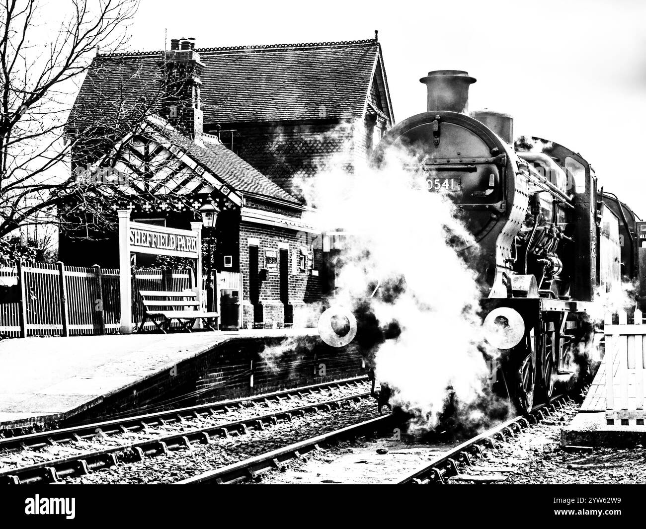 The image is of the Class 4F 0-6-0 30541 steam train locomotive at ...