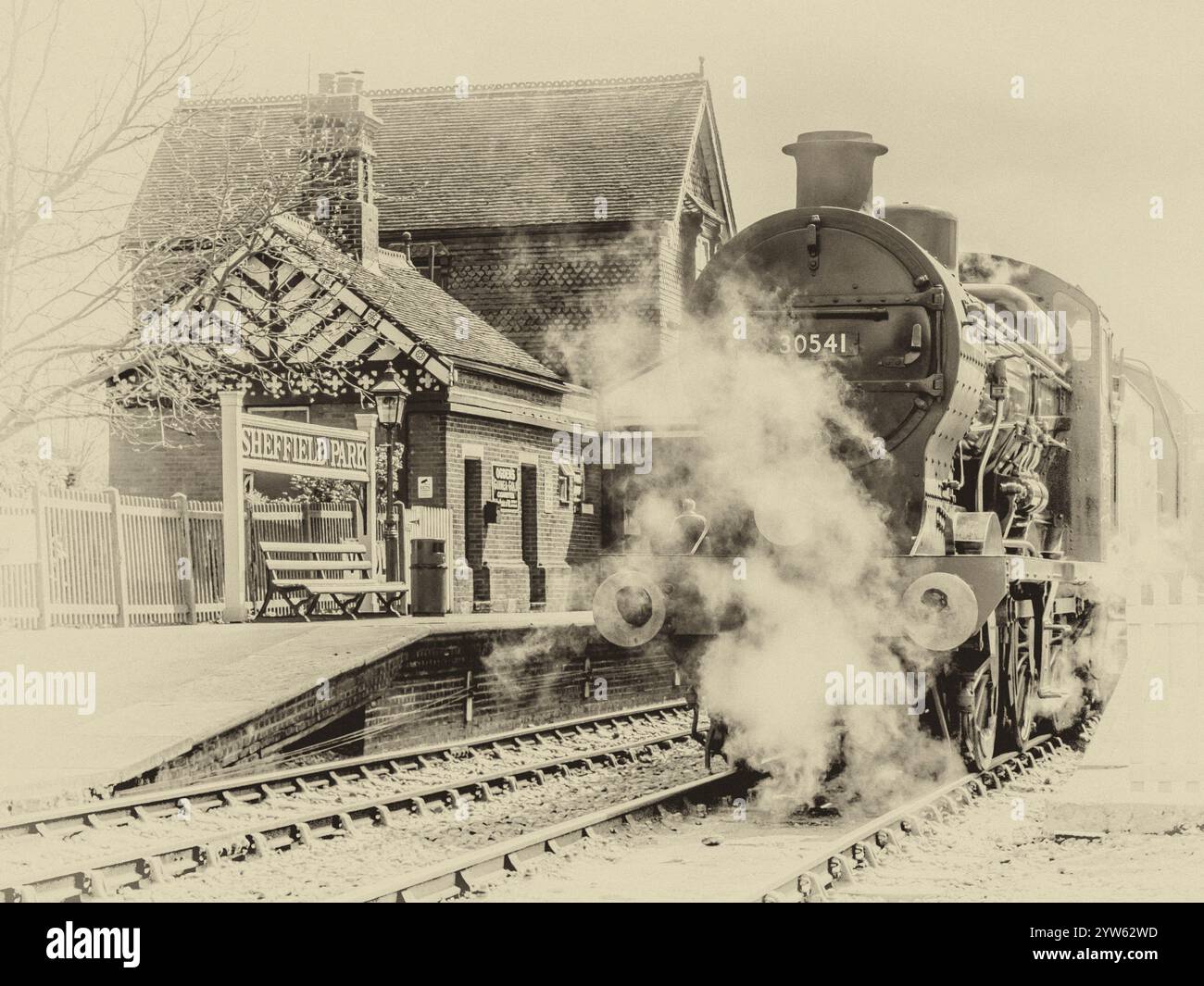 The image is of the Class 4F 0-6-0 30541 steam train locomotive at ...