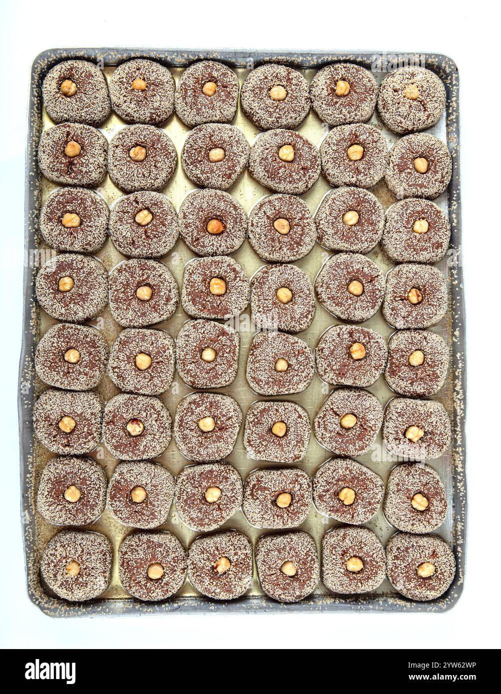 Sekerpare, Traditional Turkish Dessert with Poppy Seeds and Hazelnuts ...