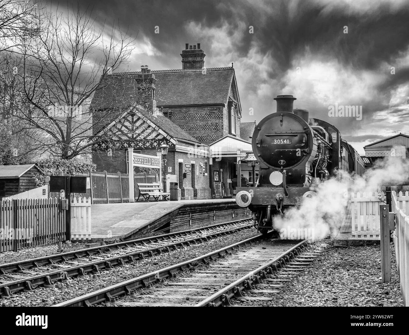 The image is of the Class 4F 0-6-0 30541 steam train locomotive at ...