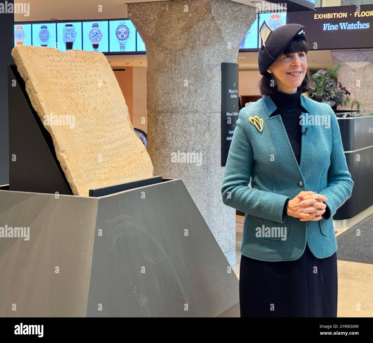 New York, New York, USA. 9th Dec, 2024. Sotheby's Judaica specialist books and manuscripts ...