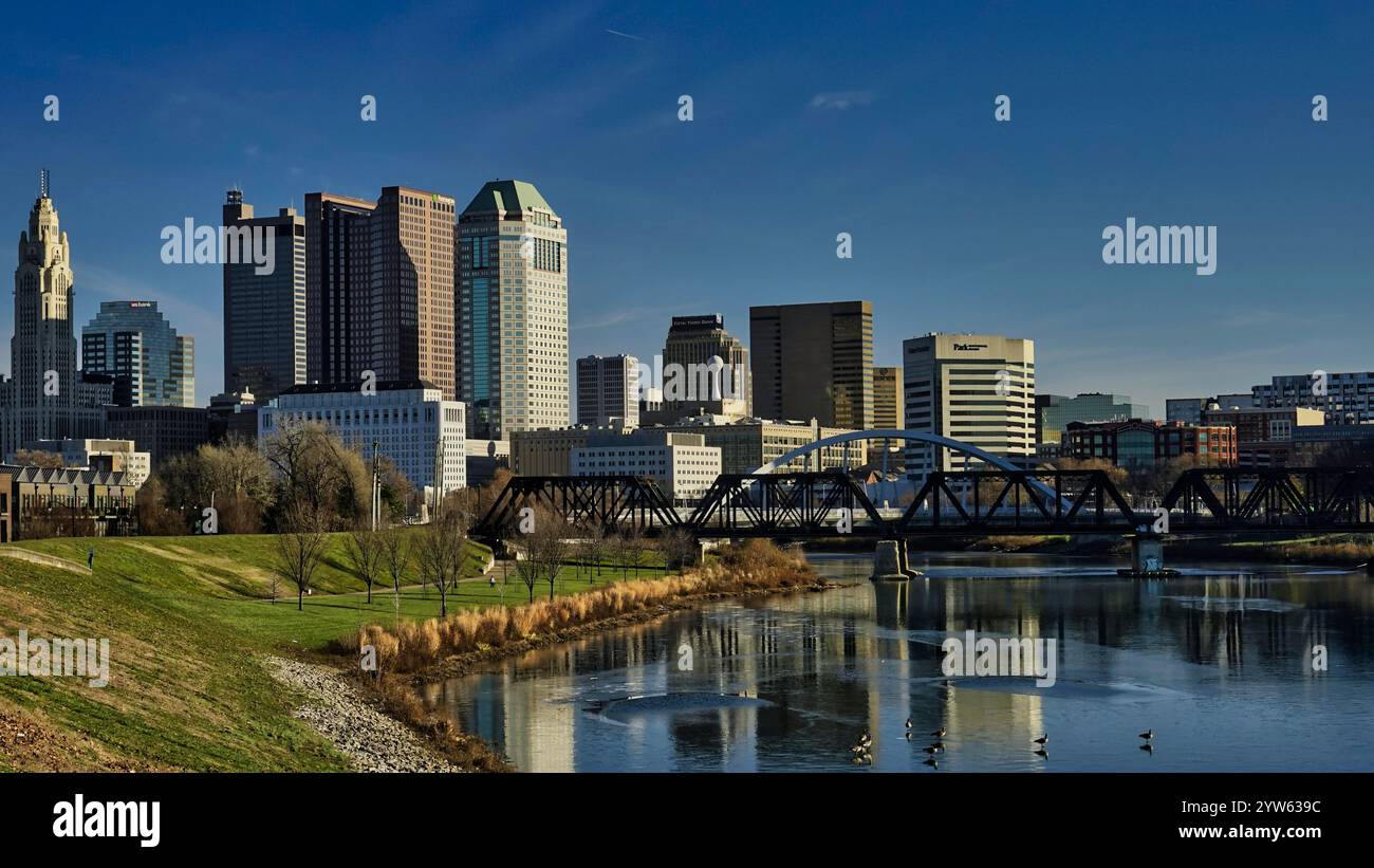 Downtown Columbus Ohio view from the west. USA 2024 Stock Photo - Alamy