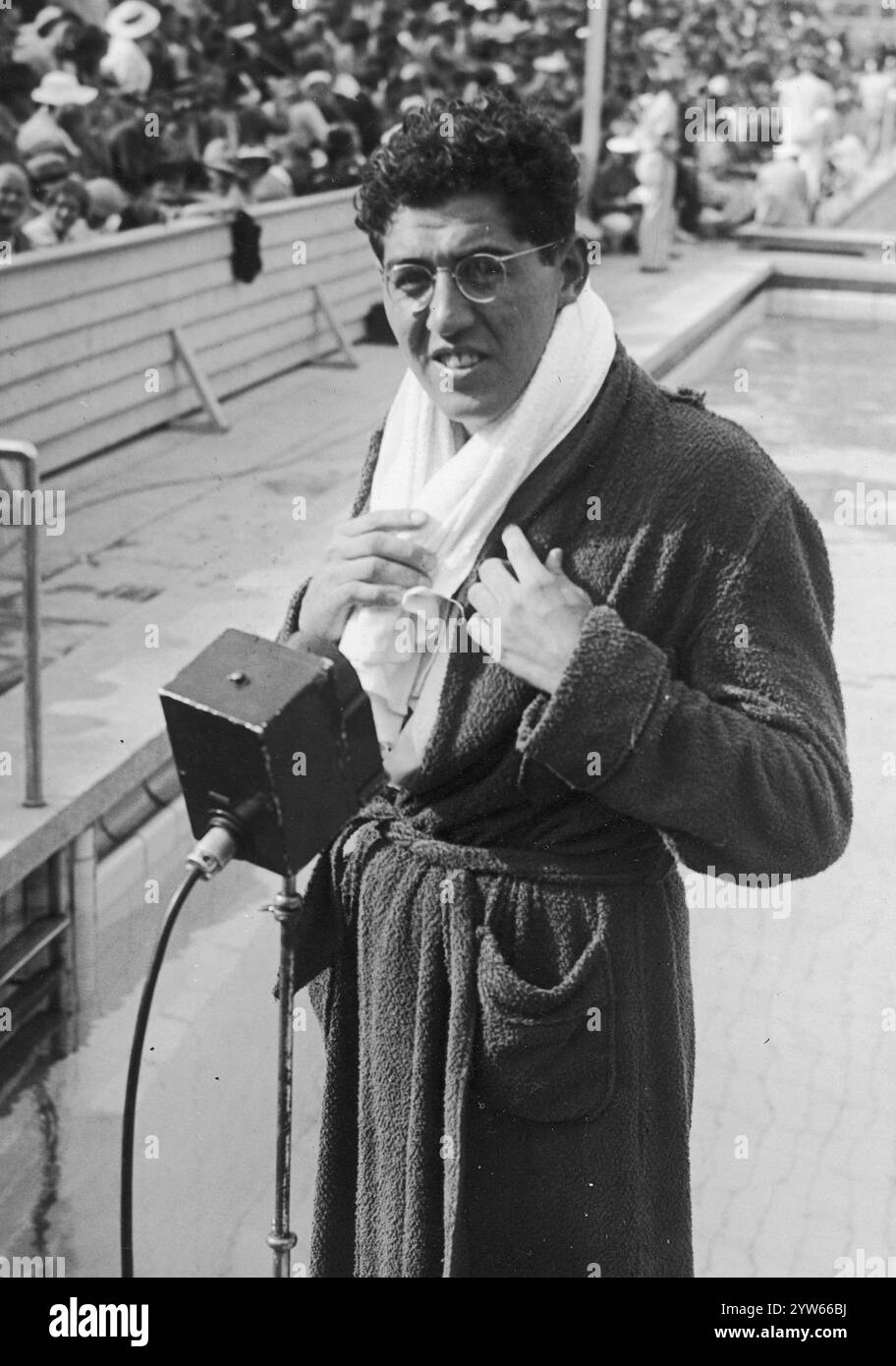 Silver medalist in 1500-meter freestyle swimming American Jack Medica ...