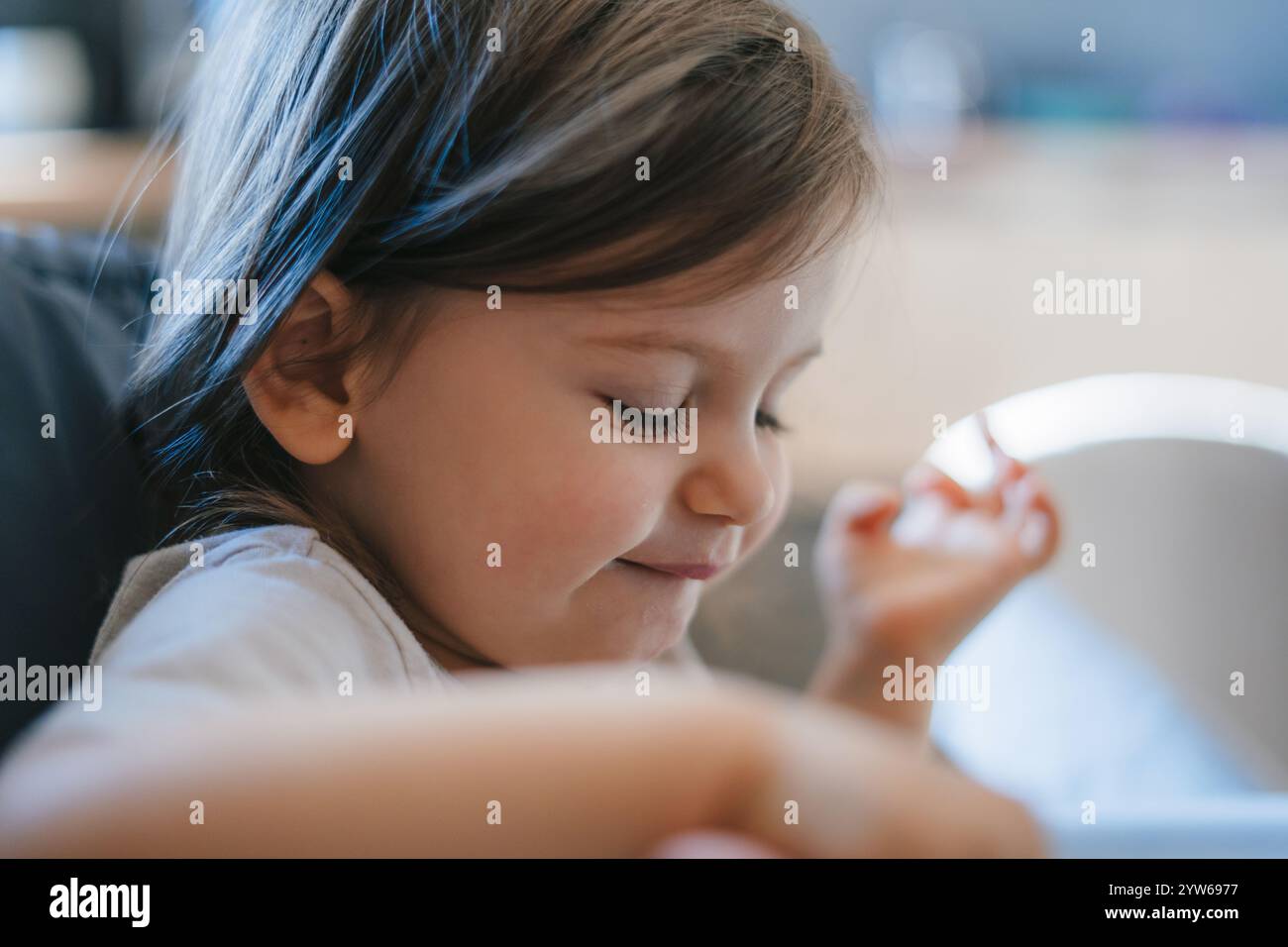 Joyful carefree child happily hi-res stock photography and images - Alamy