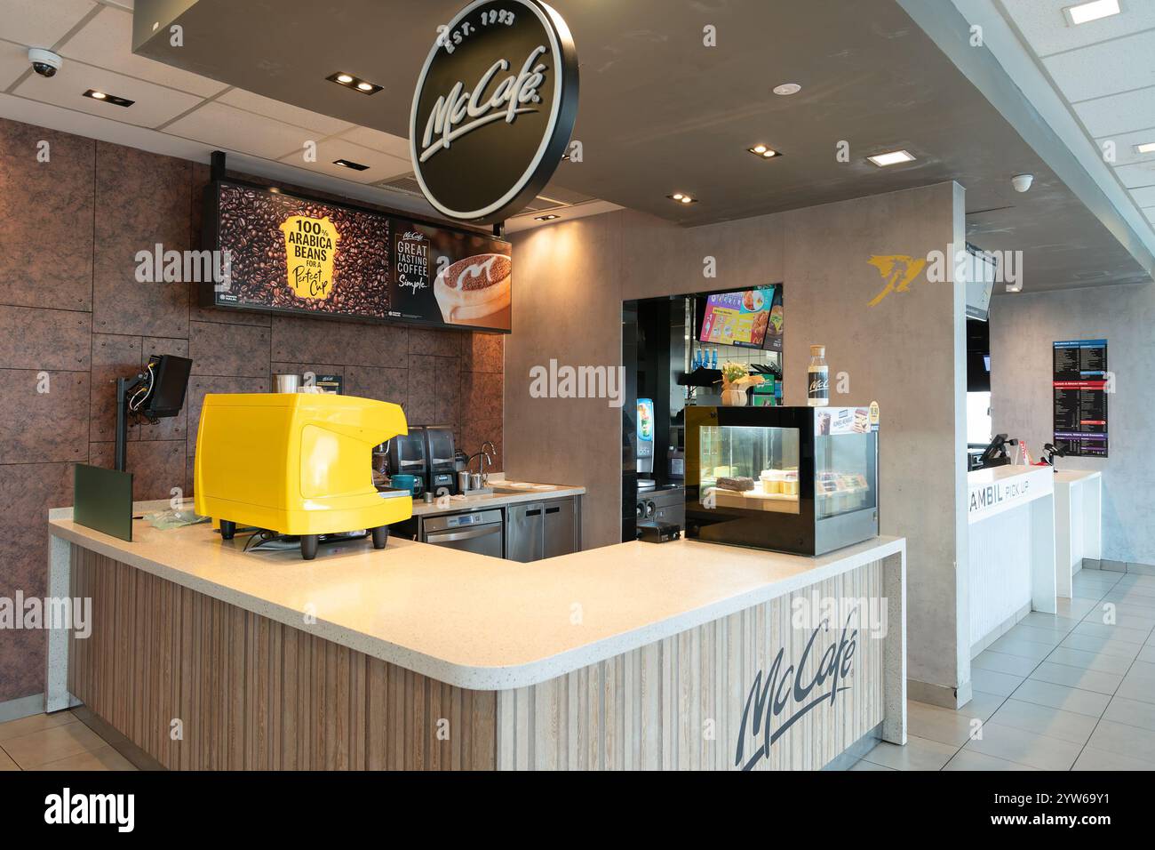 SENAI, MALAYSIA - NOVEMBER 27, 2023: McCafe inside McDonald's fast food ...