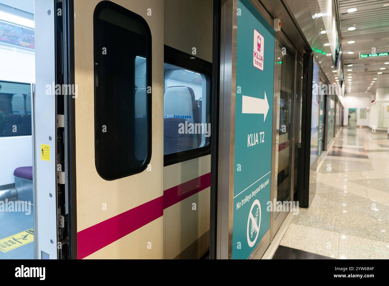 KUALA LUMPUR, MALAYSIA - NOVEMBER 21, 2023: close-up of platform screen ...