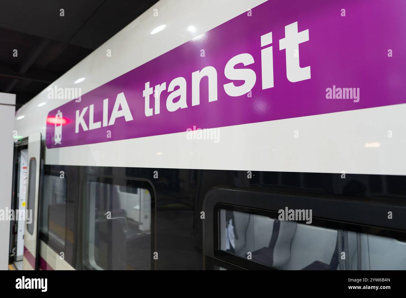 KUALA LUMPUR, MALAYSIA - NOVEMBER 21, 2023: close-up shot of KLIA ...
