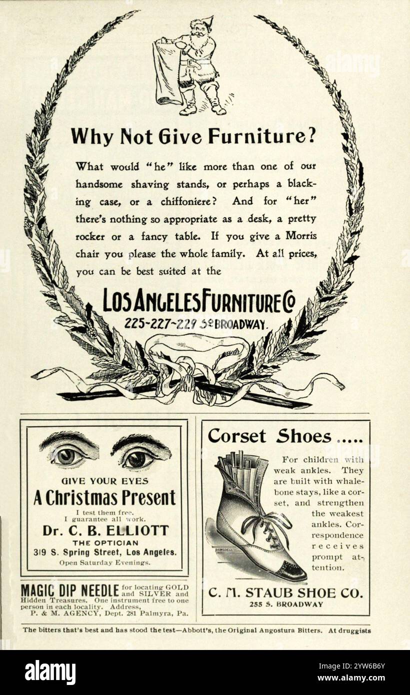 1900 advertisements page from the December 1900 issue (Vol.13, No. 6 ...