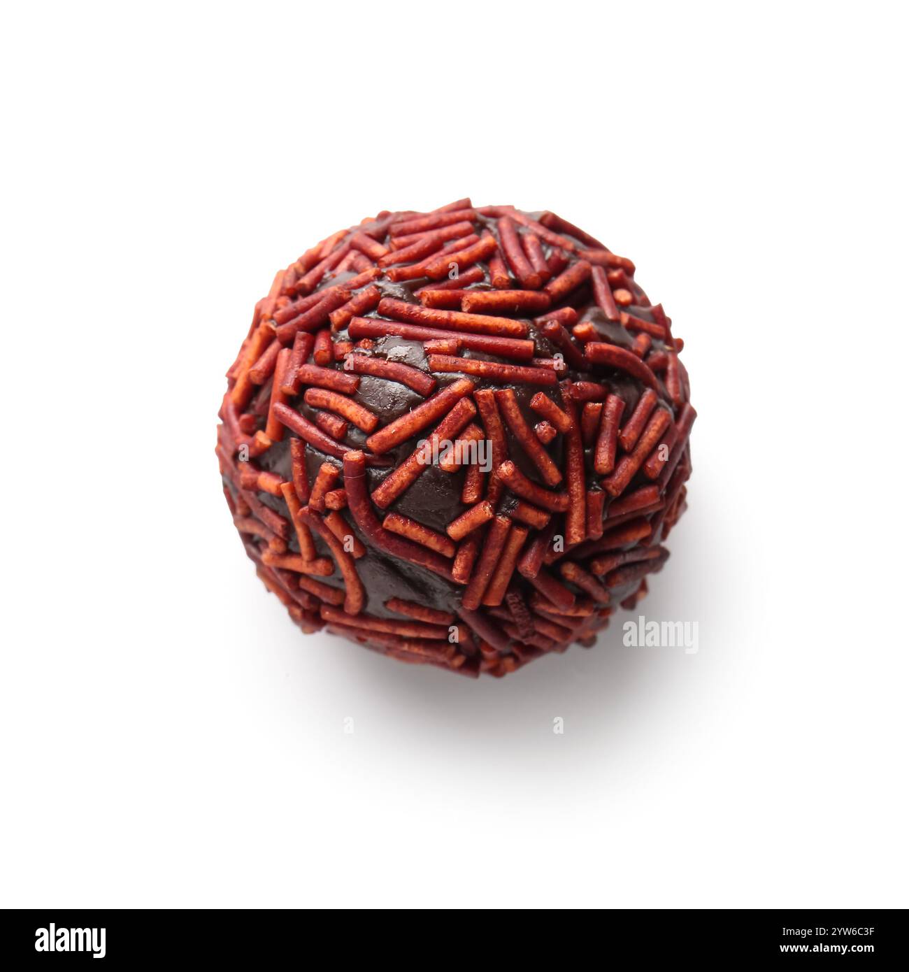 Delicious chocolate truffle on white background Stock Photo - Alamy