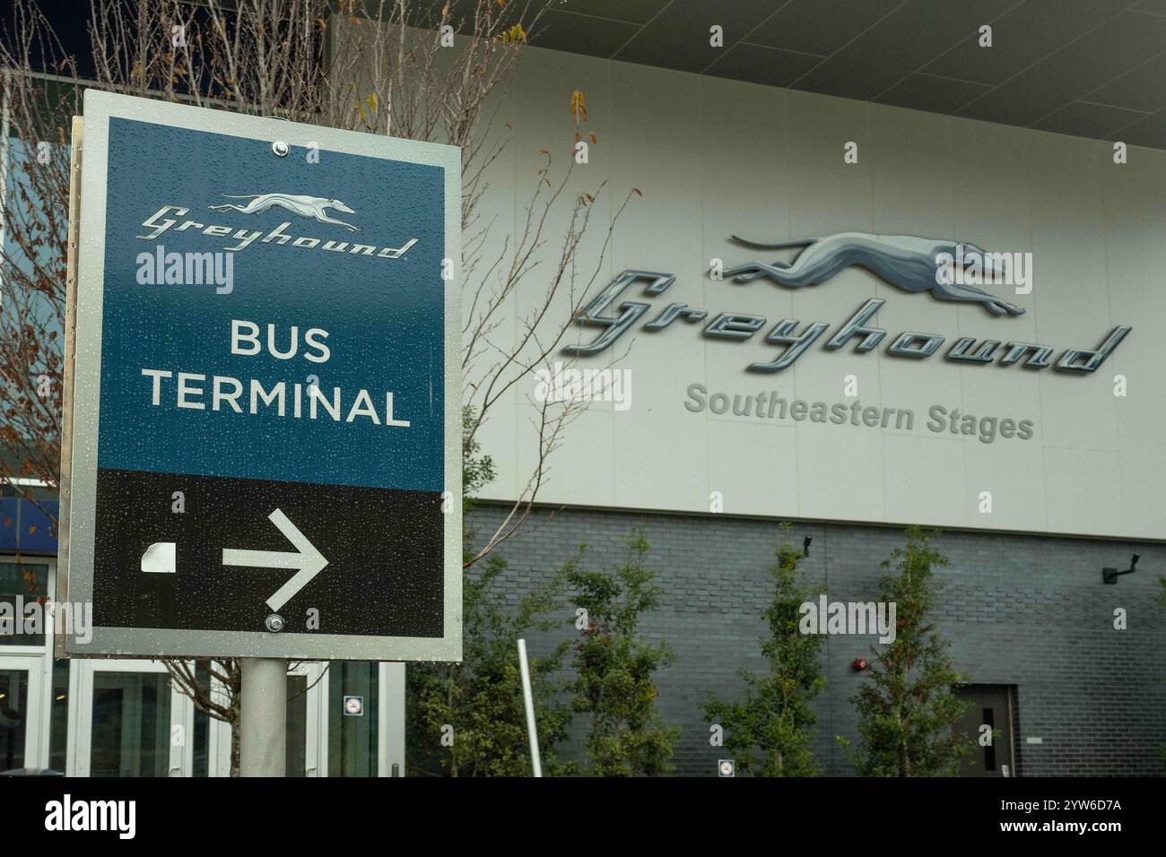 Atlanta, Georgia, USA. 9th Dec, 2024. The Atlanta Greyhound bus station ...