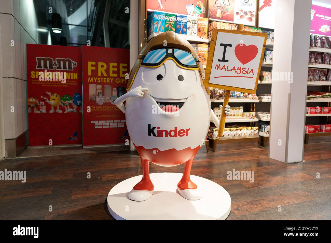 KUALA LUMPUR, MALAYSIA - NOVEMBER 22, 2023: life-size Kinder figure as ...