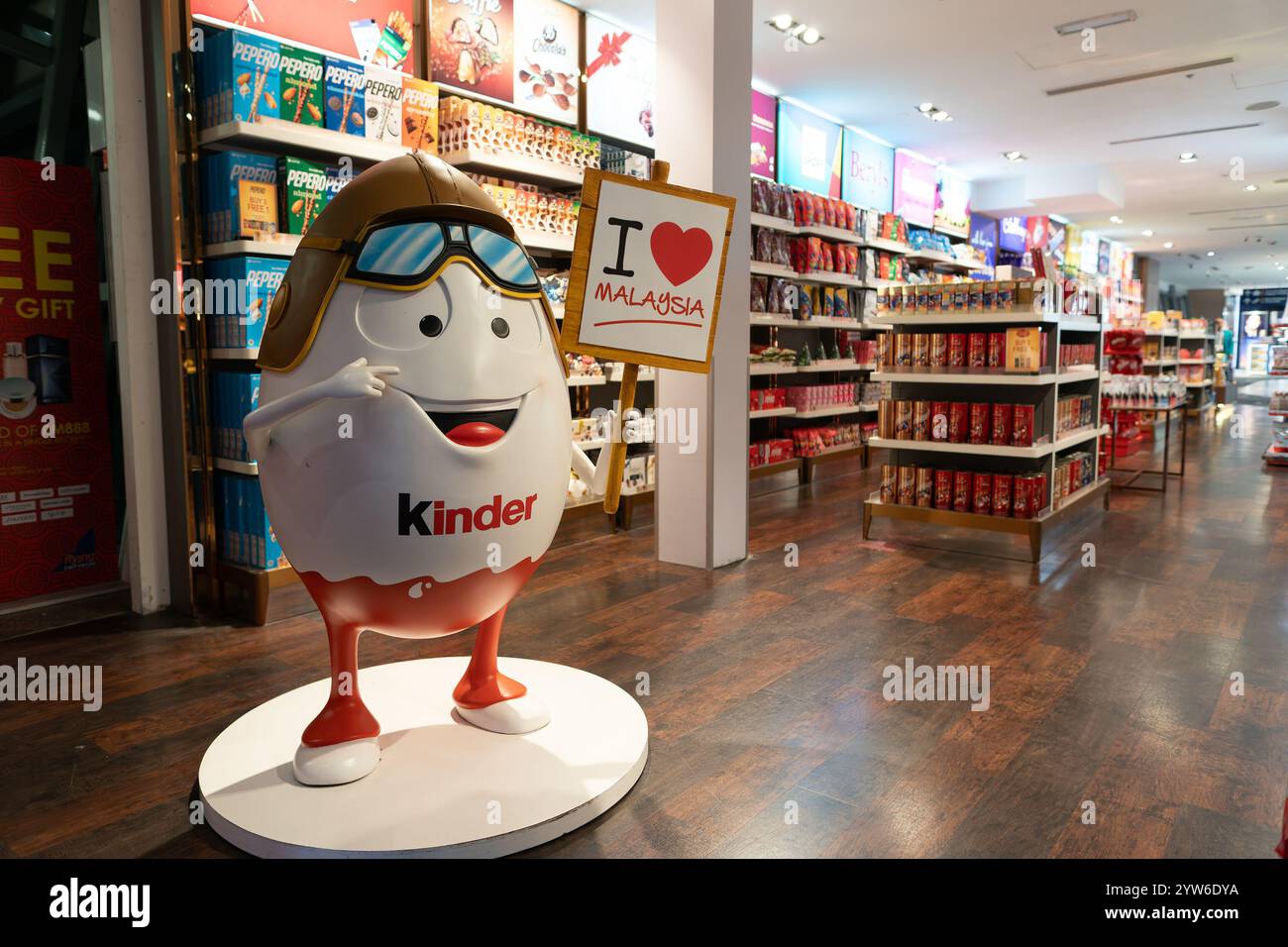 KUALA LUMPUR, MALAYSIA - NOVEMBER 22, 2023: life-size Kinder figure as ...