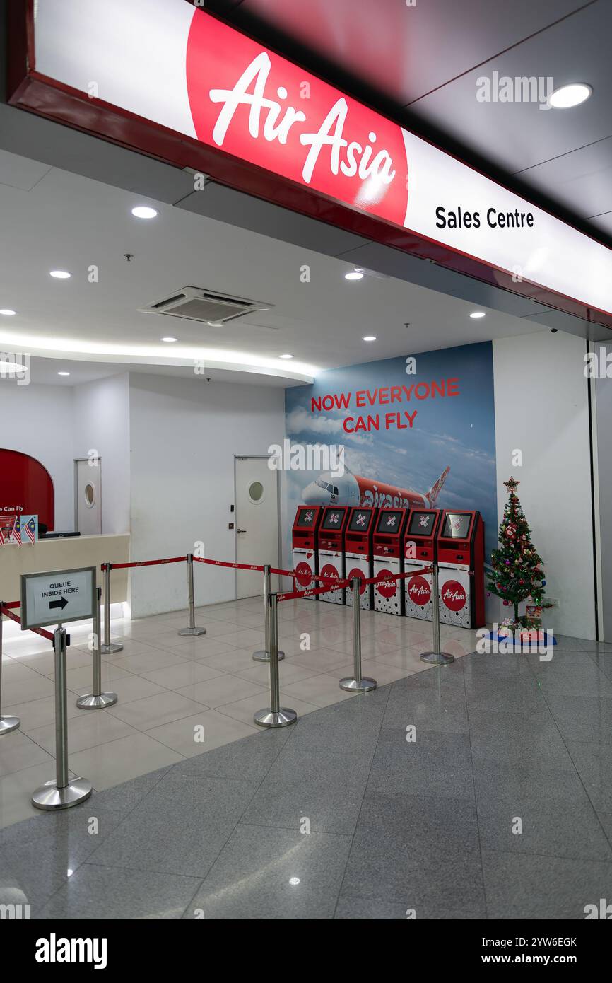 SENAI, MALAYSIA - NOVEMBER 22, 2023: AirAsia sales centre inside Senai ...