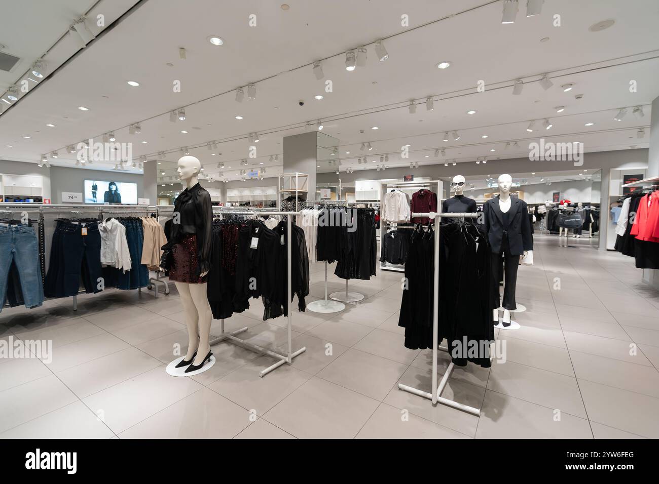 JOHOR BAHRU, MALAYSIA - NOVEMBER 23, 2023: various apparel on display ...