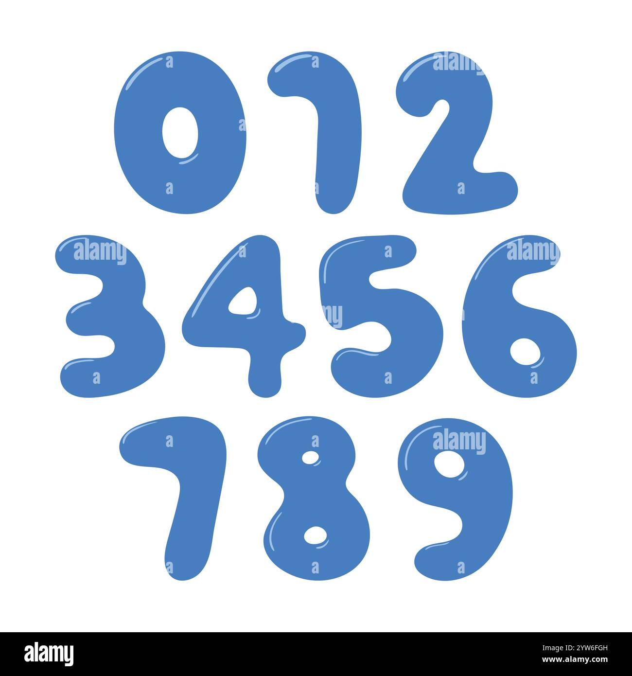 0 to 9 Abstract Round Numbers Vector Set. 1 2 3 4 5 6 7 8 9 0 plastic ...