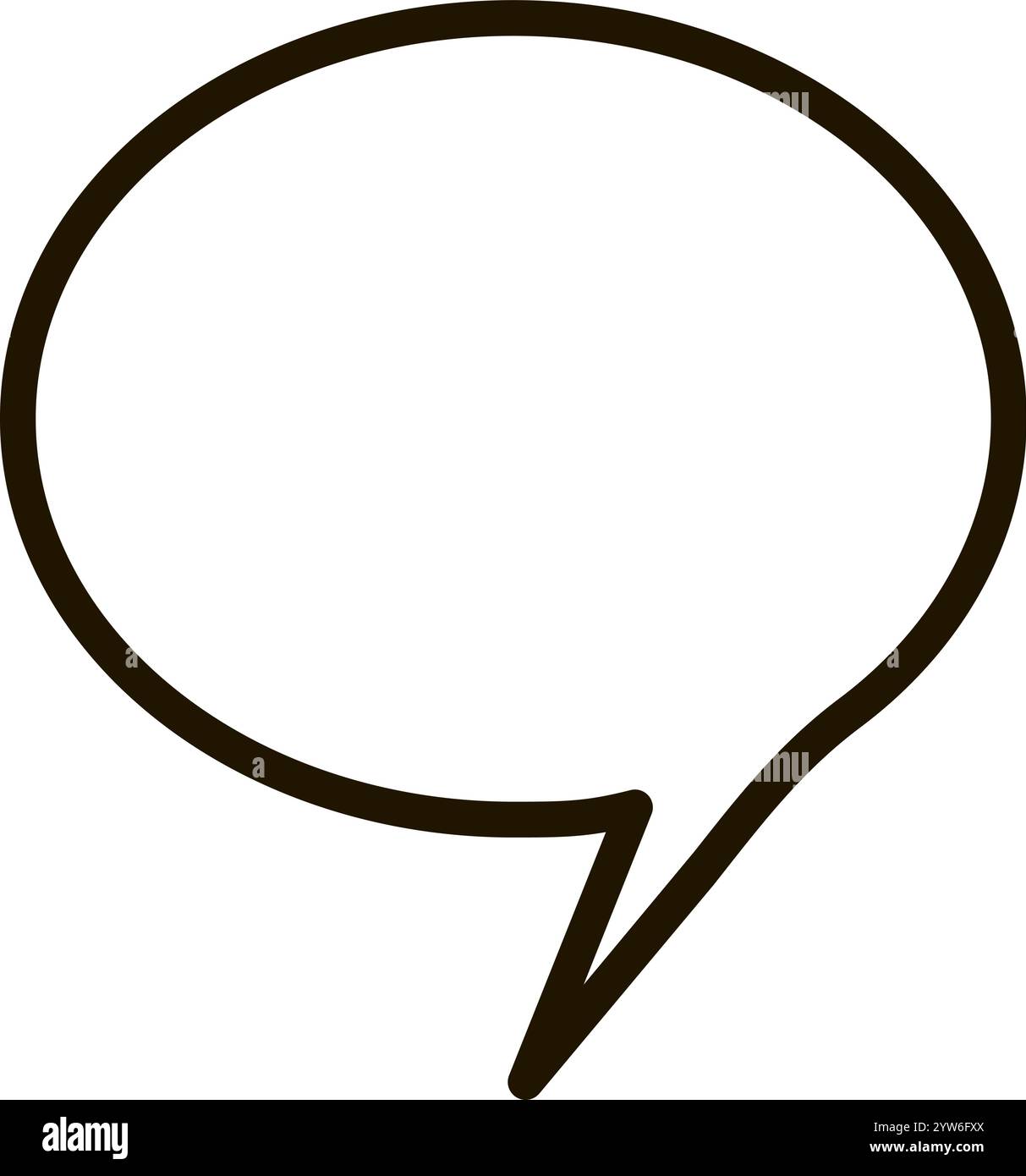 Communication pointed bubble cartoon Stock Vector Images - Alamy
