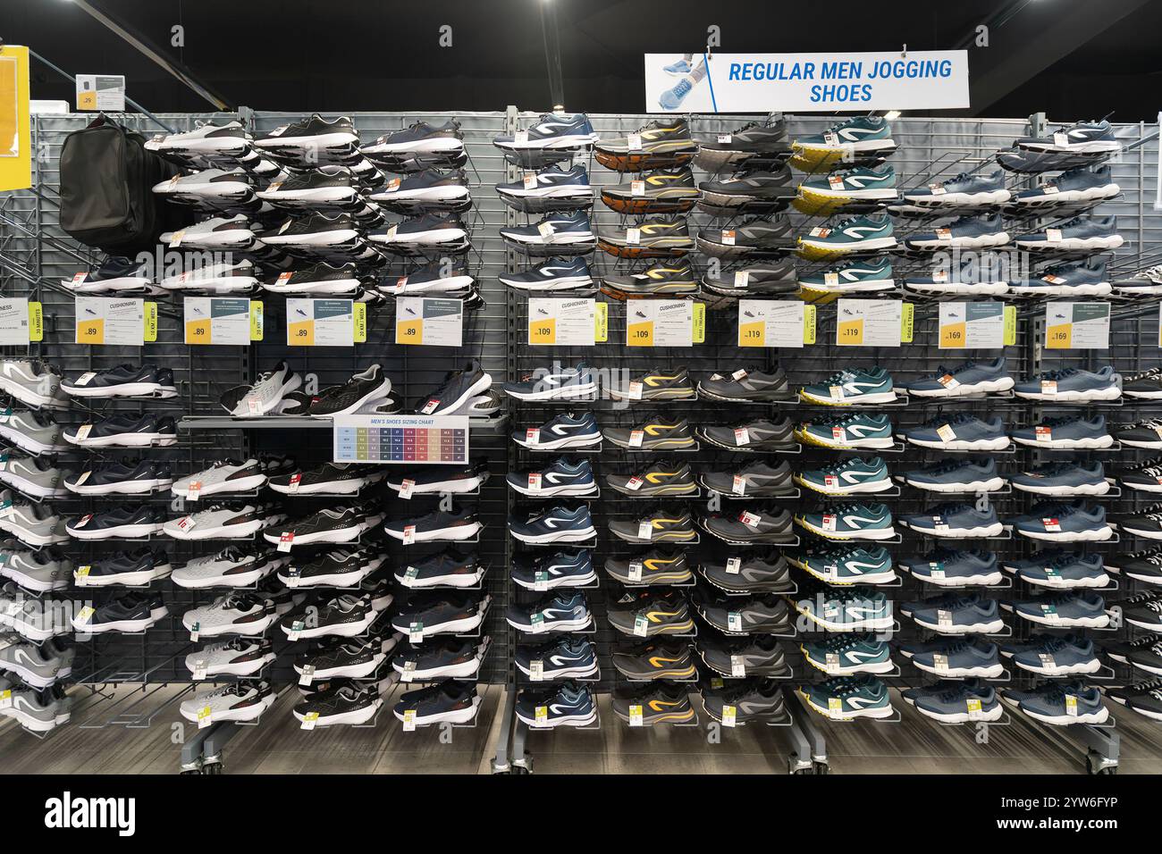 JOHOR BAHRU, MALAYSIA - NOVEMBER 23, 2023: interior shot of a Decathlon ...