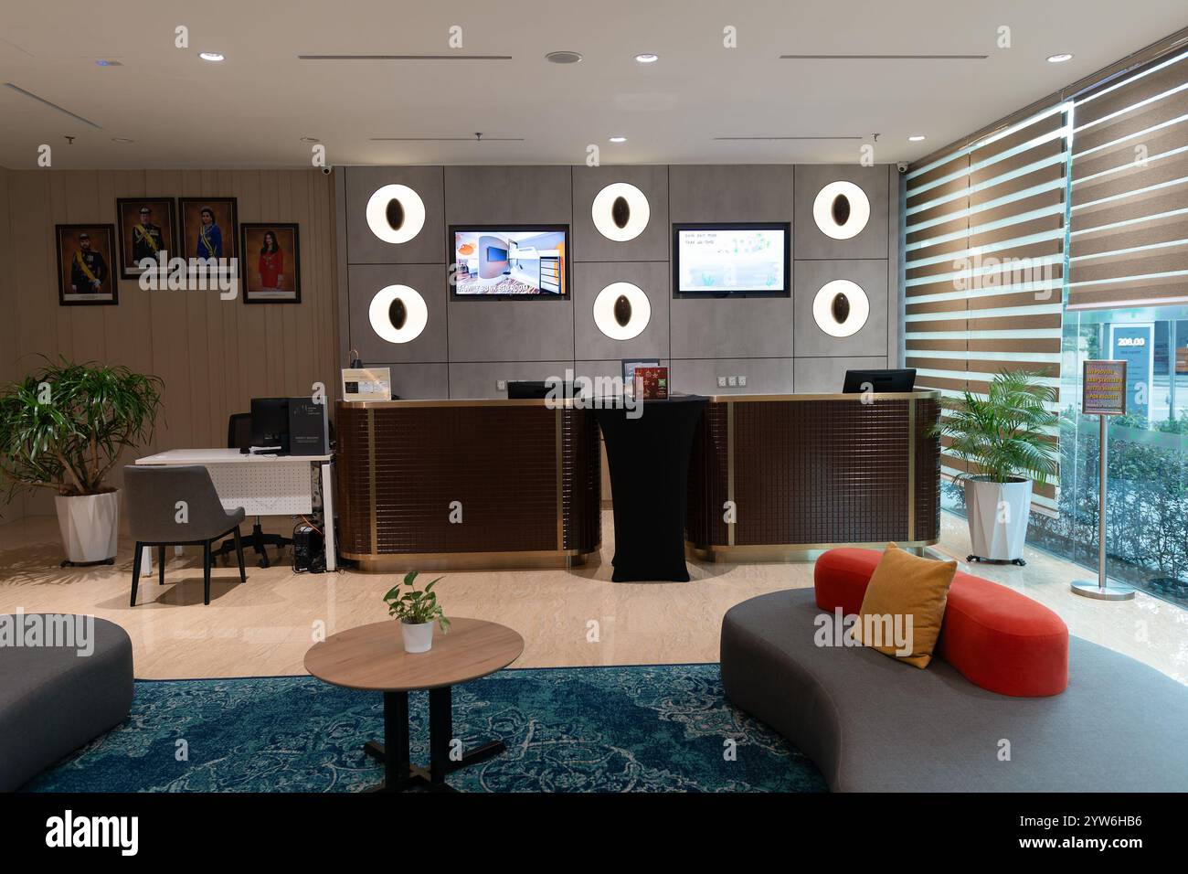 JOHOR BAHRU, MALAYSIA - NOVEMBER 24, 2023: reception in ibis Styles ...