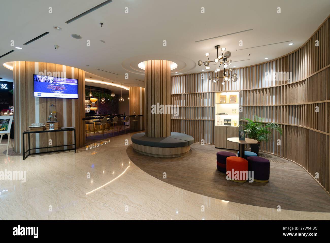 JOHOR BAHRU, MALAYSIA - NOVEMBER 24, 2023: interior shot of ibis Styles ...