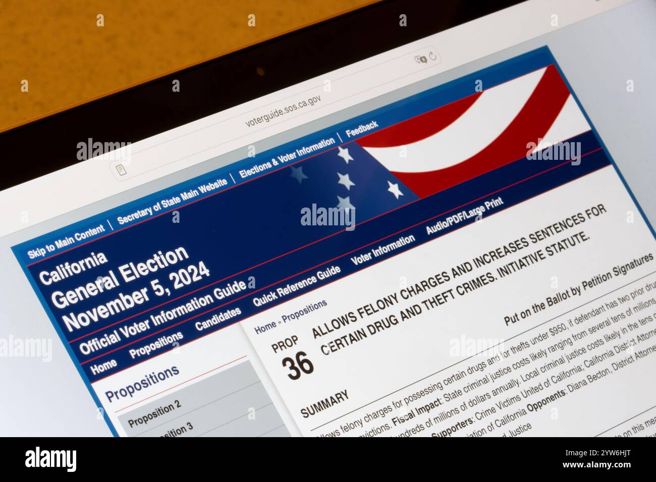 Proposition 36 california hi-res stock photography and images - Alamy