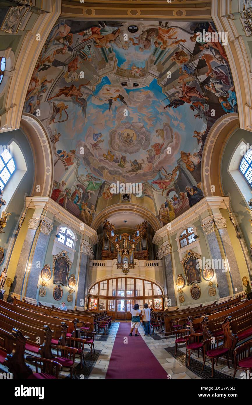 This Baroque church, located in the Víziváros district of Budapest, is ...
