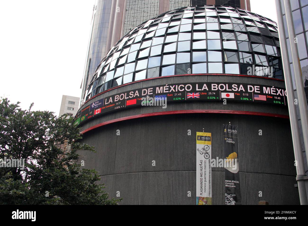 Mexico City, Mexico - Oct 2 2024: Iconic building in CDMX of the Bolsa ...