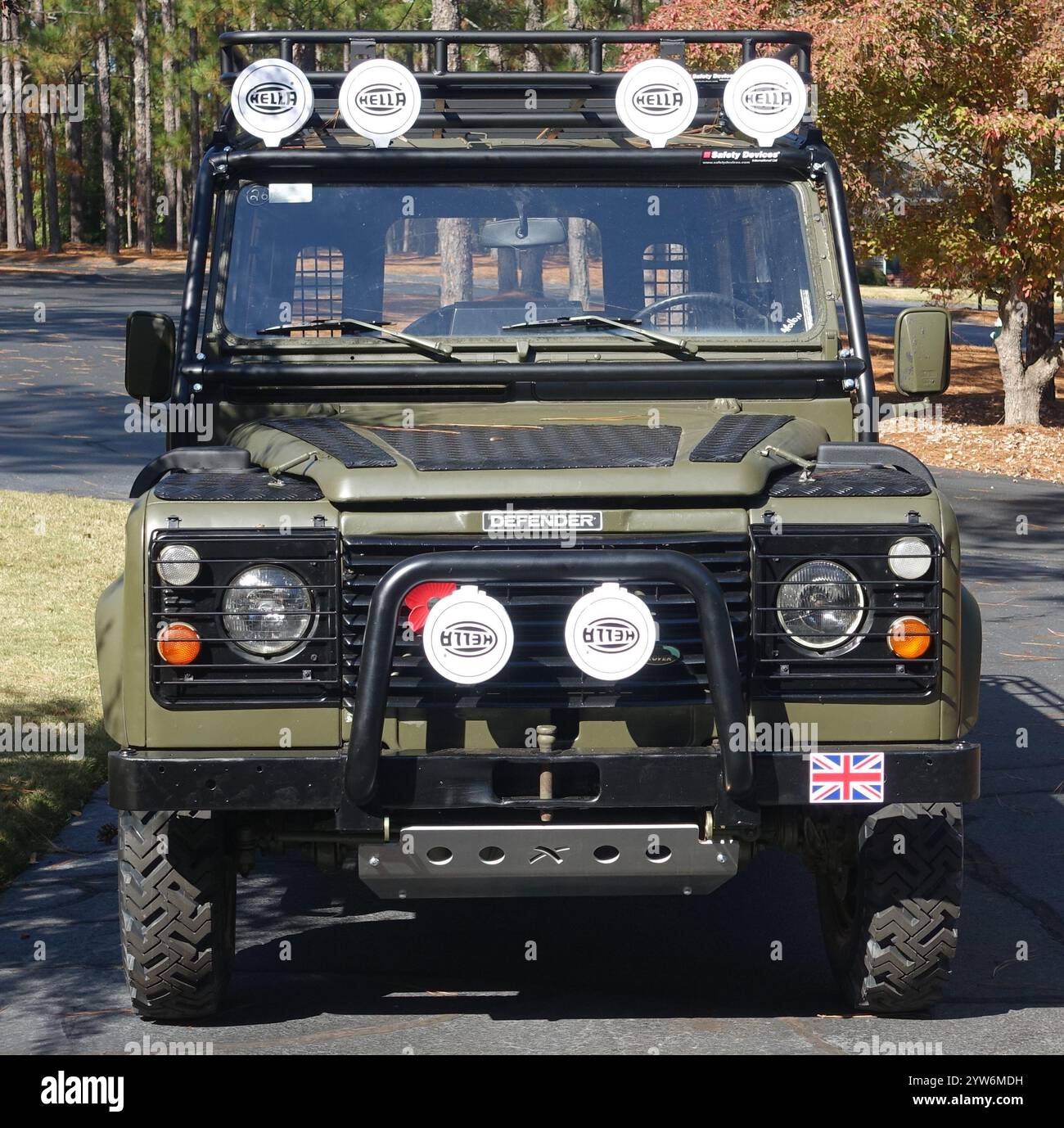 1991 British Army Land Rover Defender 110 Stock Photo - Alamy