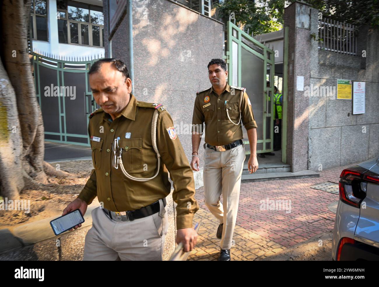 NEW DELHI, INDIA - DECEMBER 9: A team of Delhi Police personnel coming ...