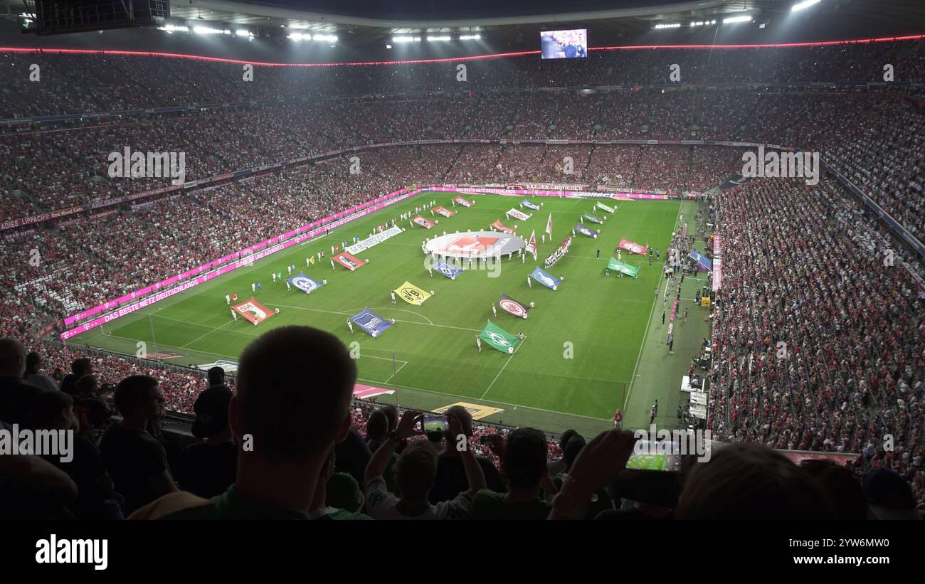 Allianz Arena Top view in Munich Stock Photo - Alamy