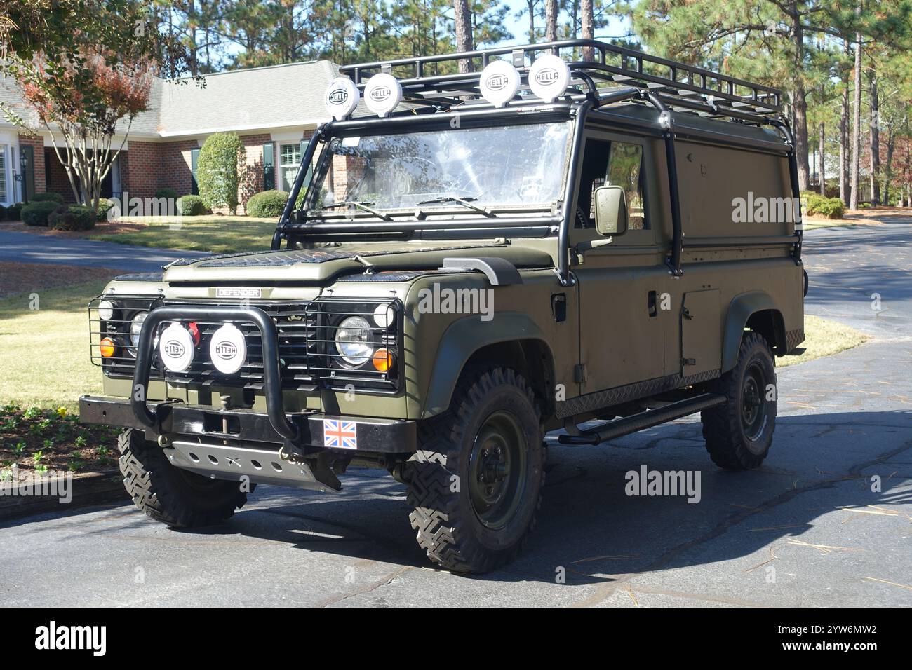 1991 British Army Land Rover Defender 110 Stock Photo - Alamy